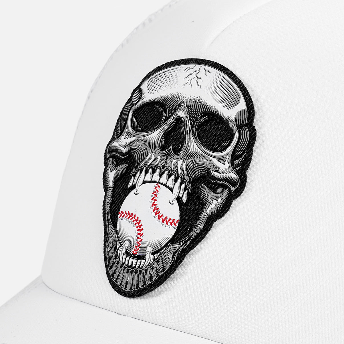 Baseball Skull Patch Trucker Hat – SLEEFS