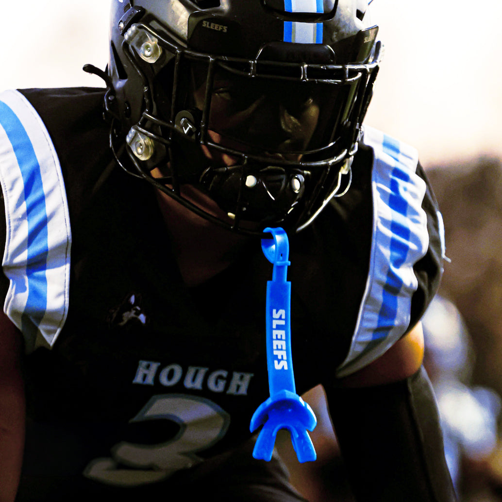 Hue Blue X Football Mouthguard with Logo – SLEEFS