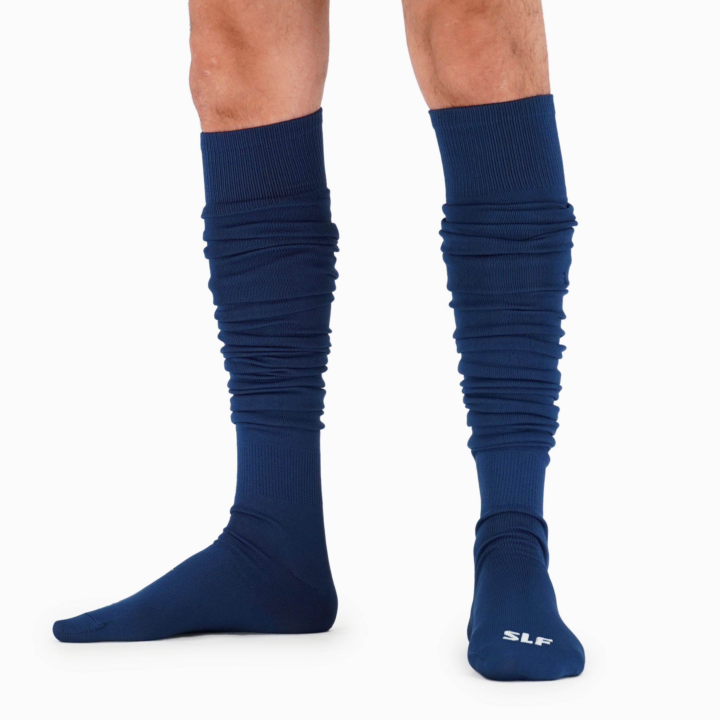 Hue Navy Long Scrunchie Socks – SLEEFS