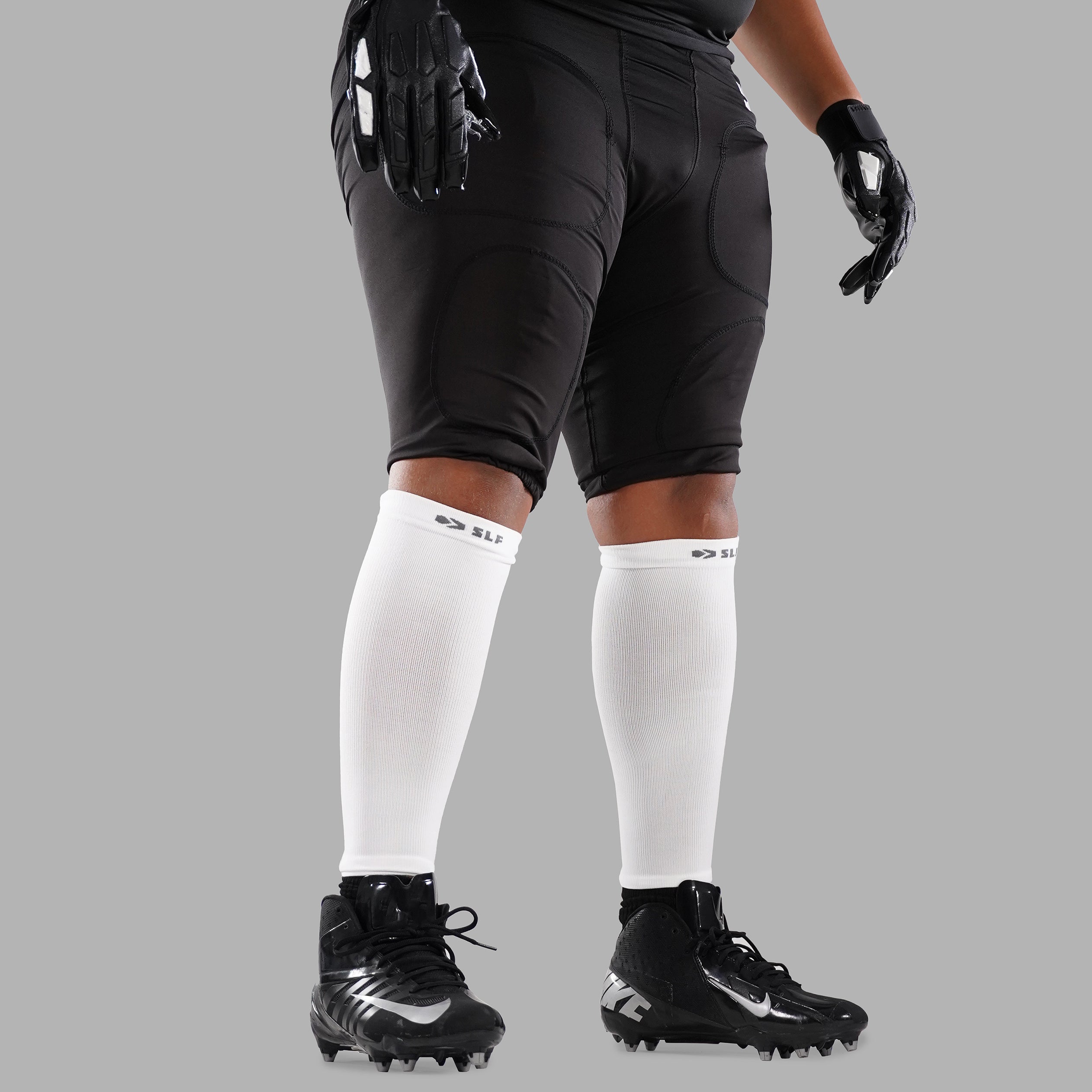 Lineman White Knitted Compression Calf Sleeves – SLEEFS