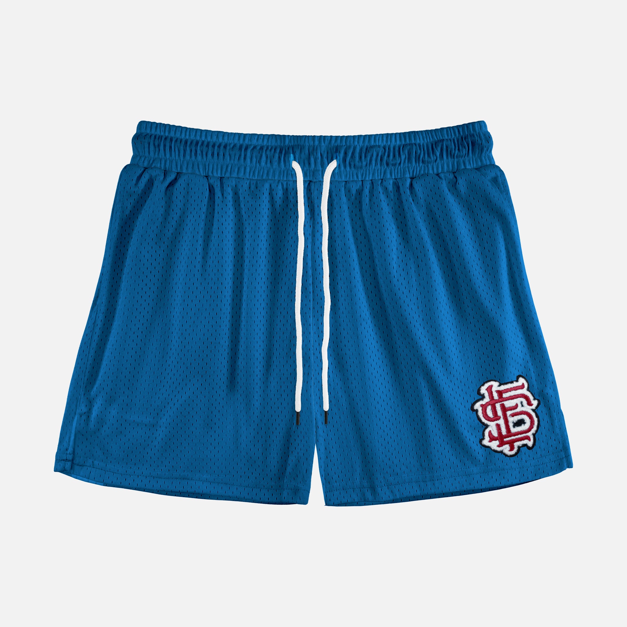 SLF Baseball Patch Blue Shorts - 5" – SLEEFS