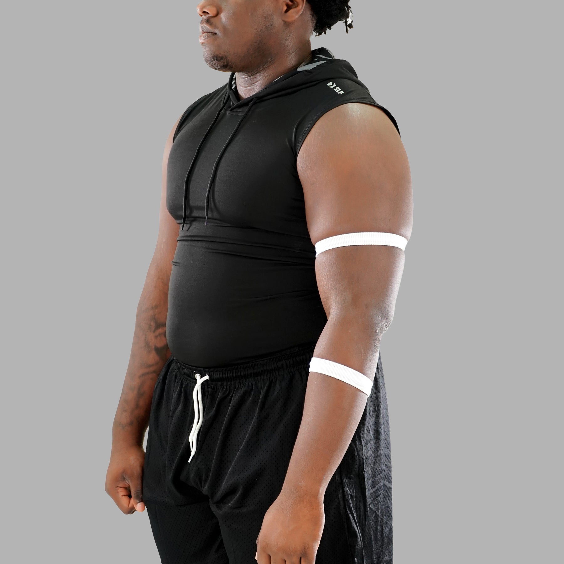 Basic White Drip Bicep Bands – SLEEFS