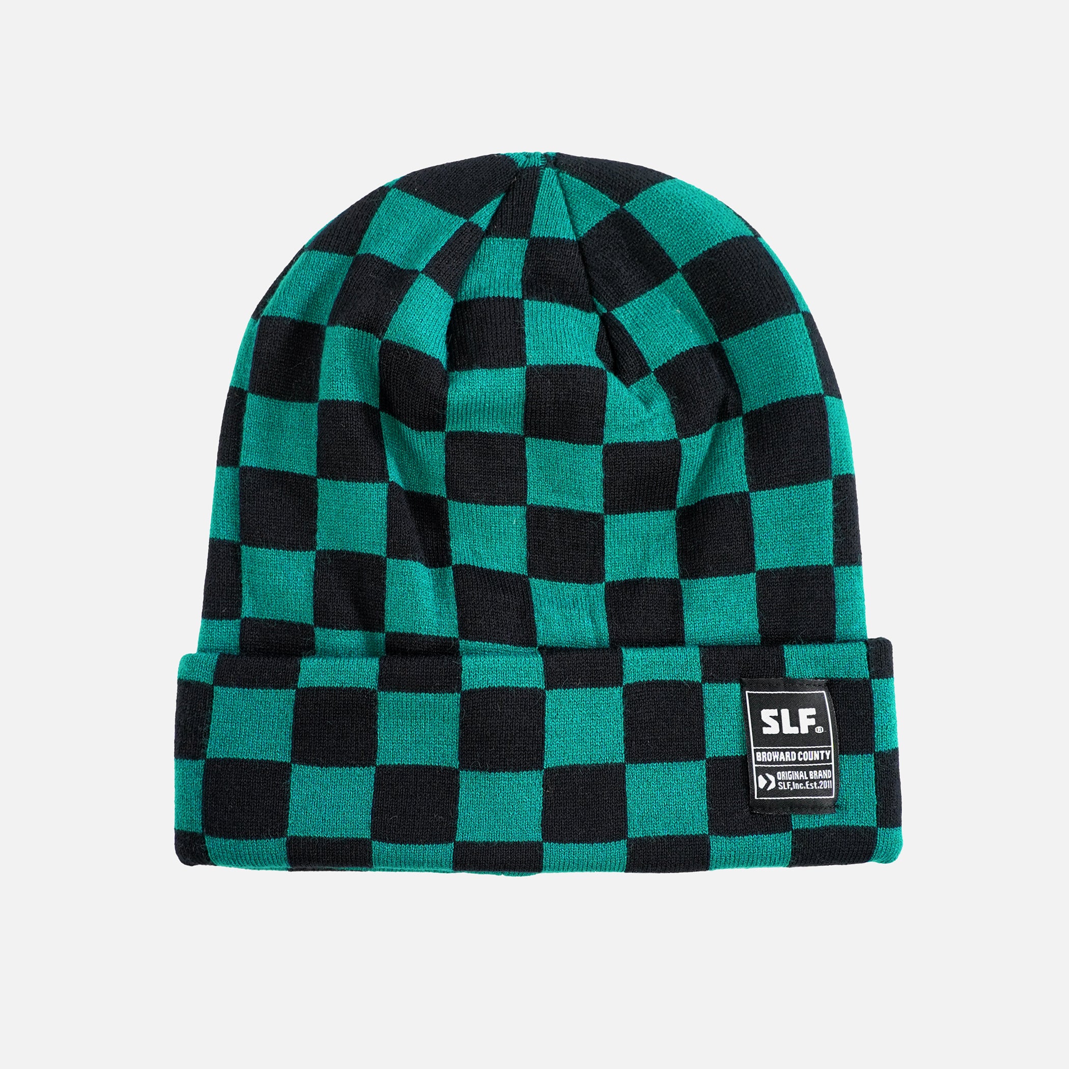 Checkered Teal Black Beanie – SLEEFS