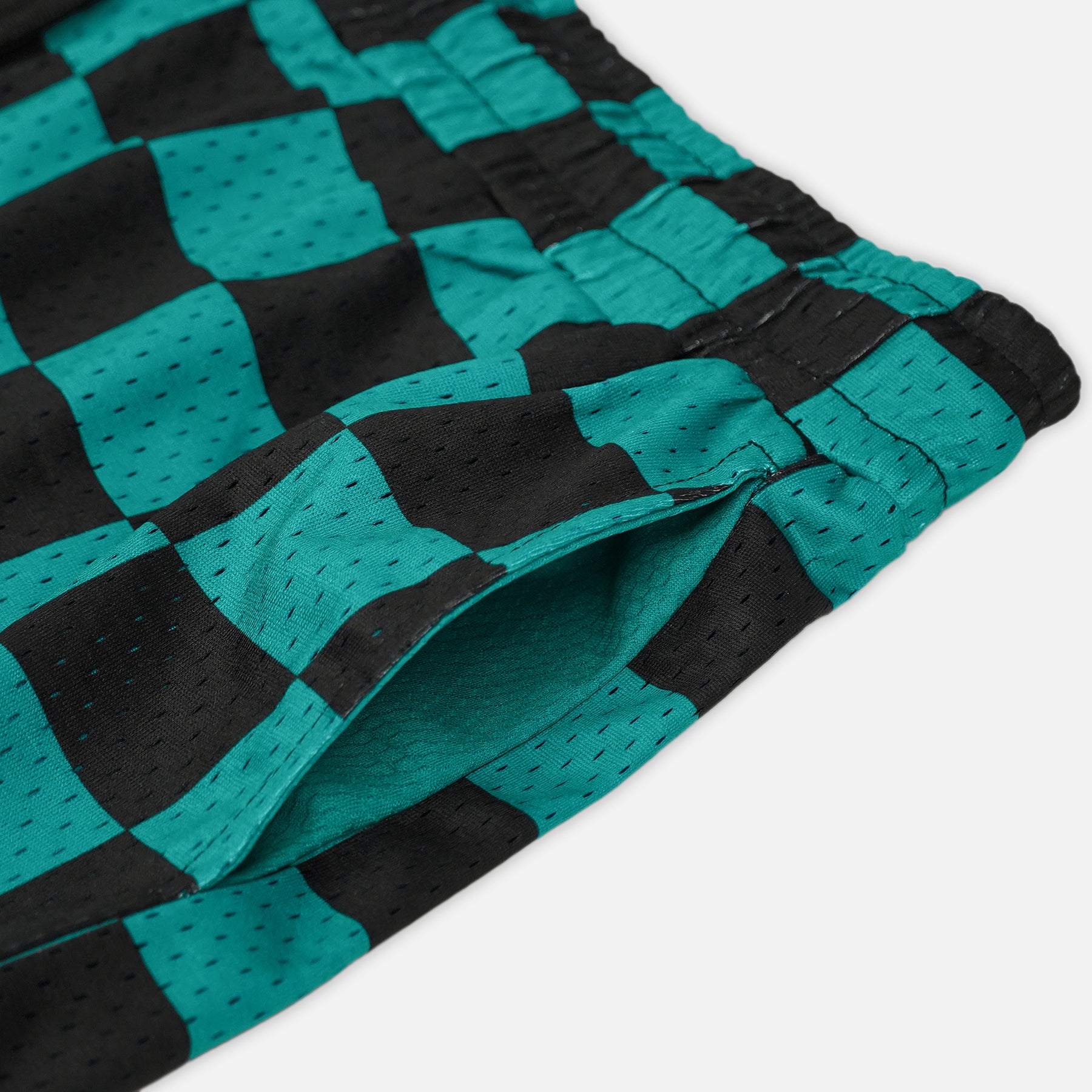 Checkered Teal Black White Shorts - 5" – SLEEFS