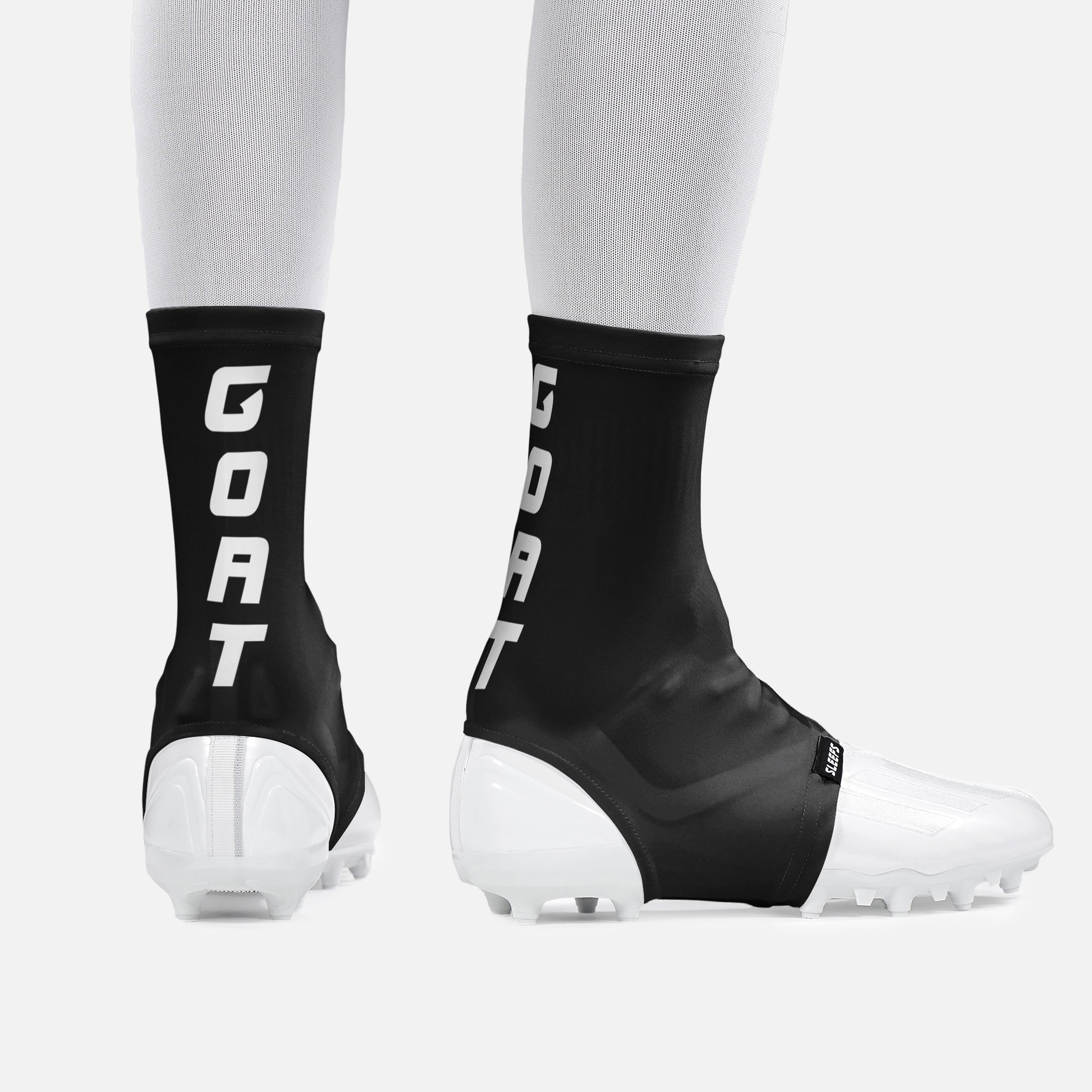 Goat Spell Out Black White Spats / Cleat Covers – SLEEFS