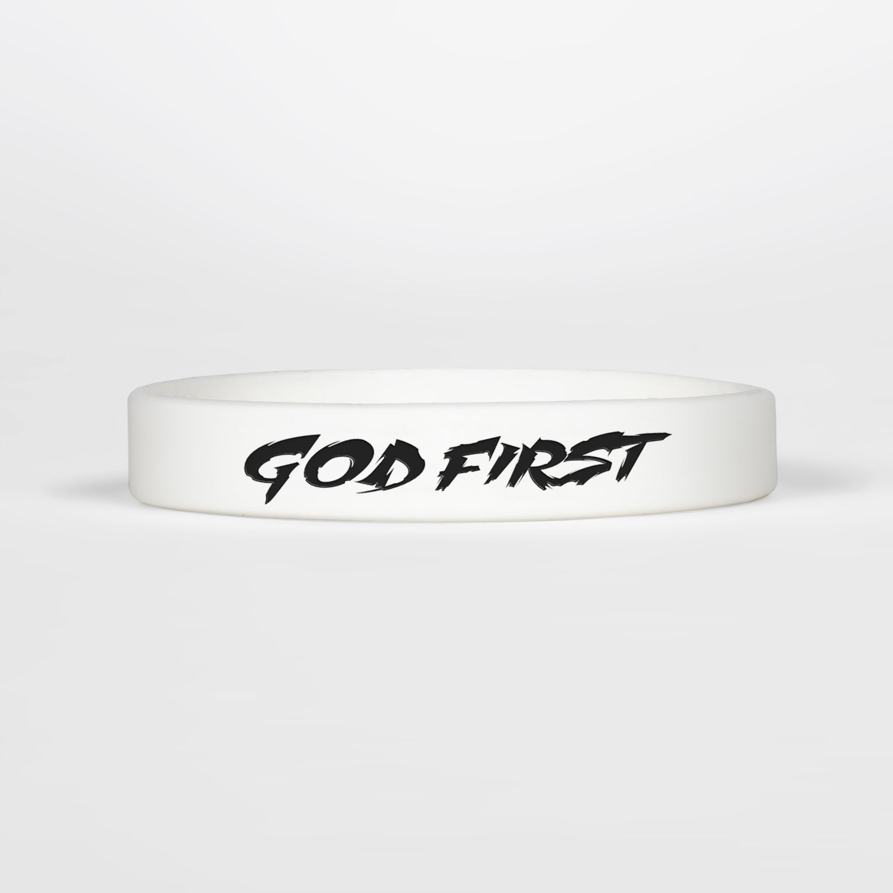 God First White Motivational Wristband – SLEEFS