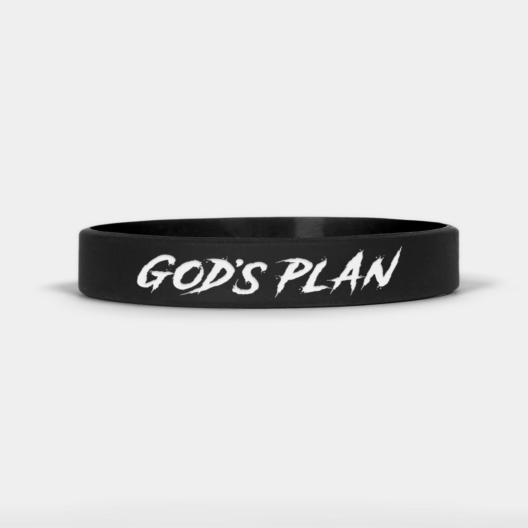 God's Plan Black Motivational Wristband – SLEEFS