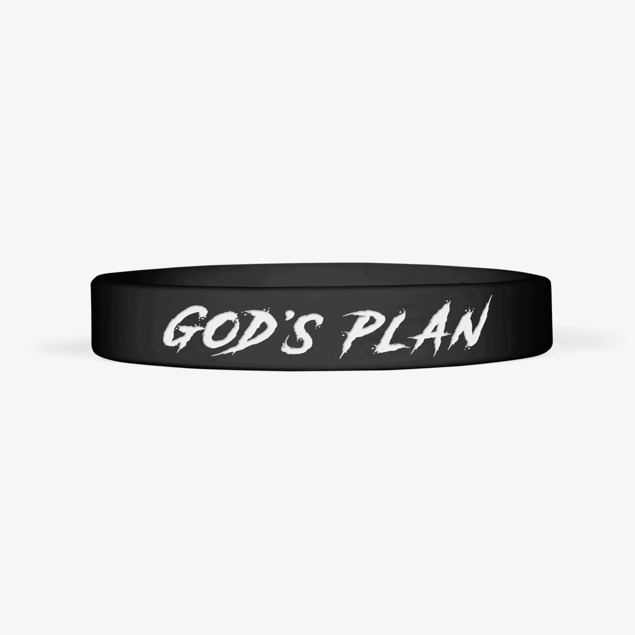 God's Plan Black Motivational Wristband – SLEEFS