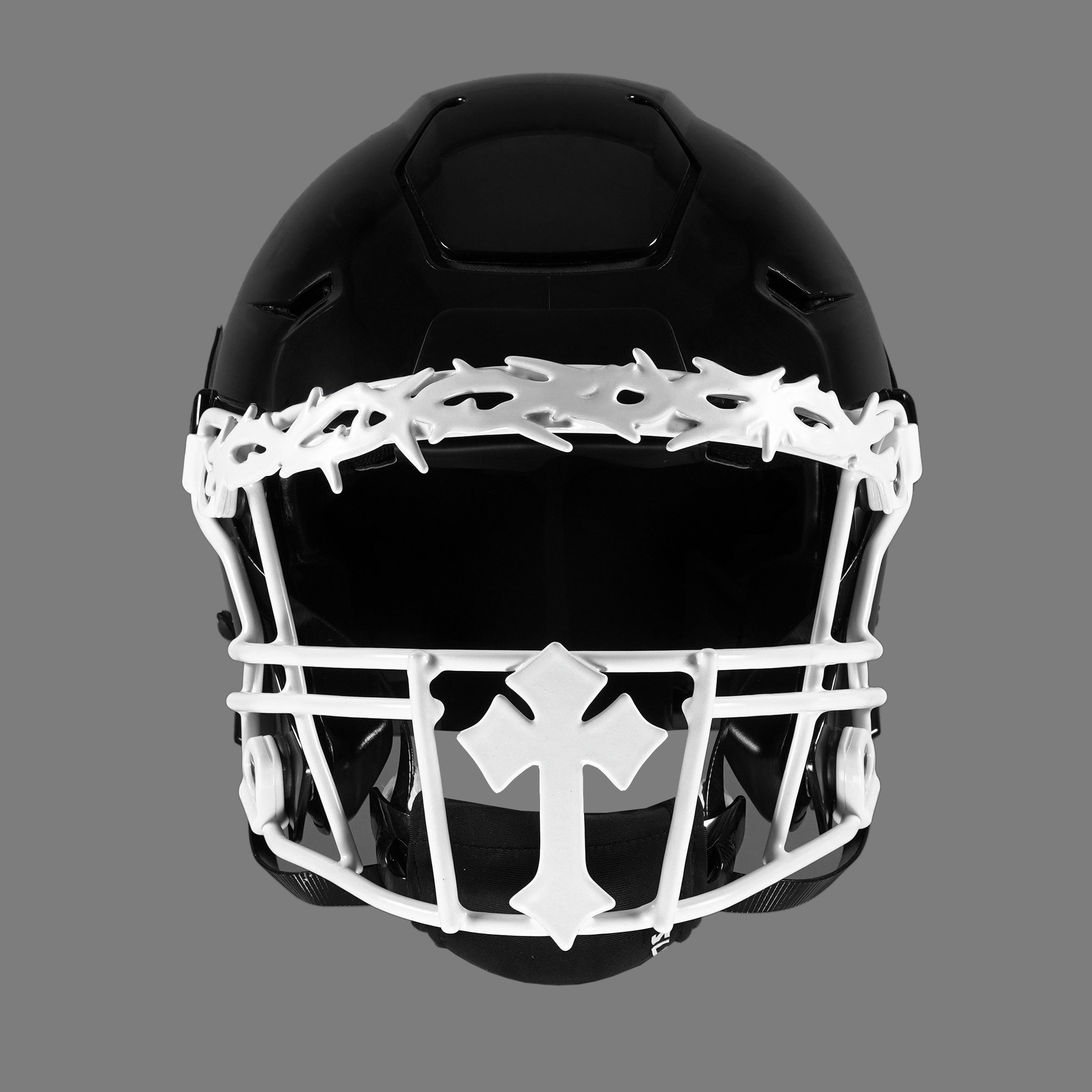 Gothic Cross Crown of Thorns Football Facemask for Riddell SpeedFlex ...