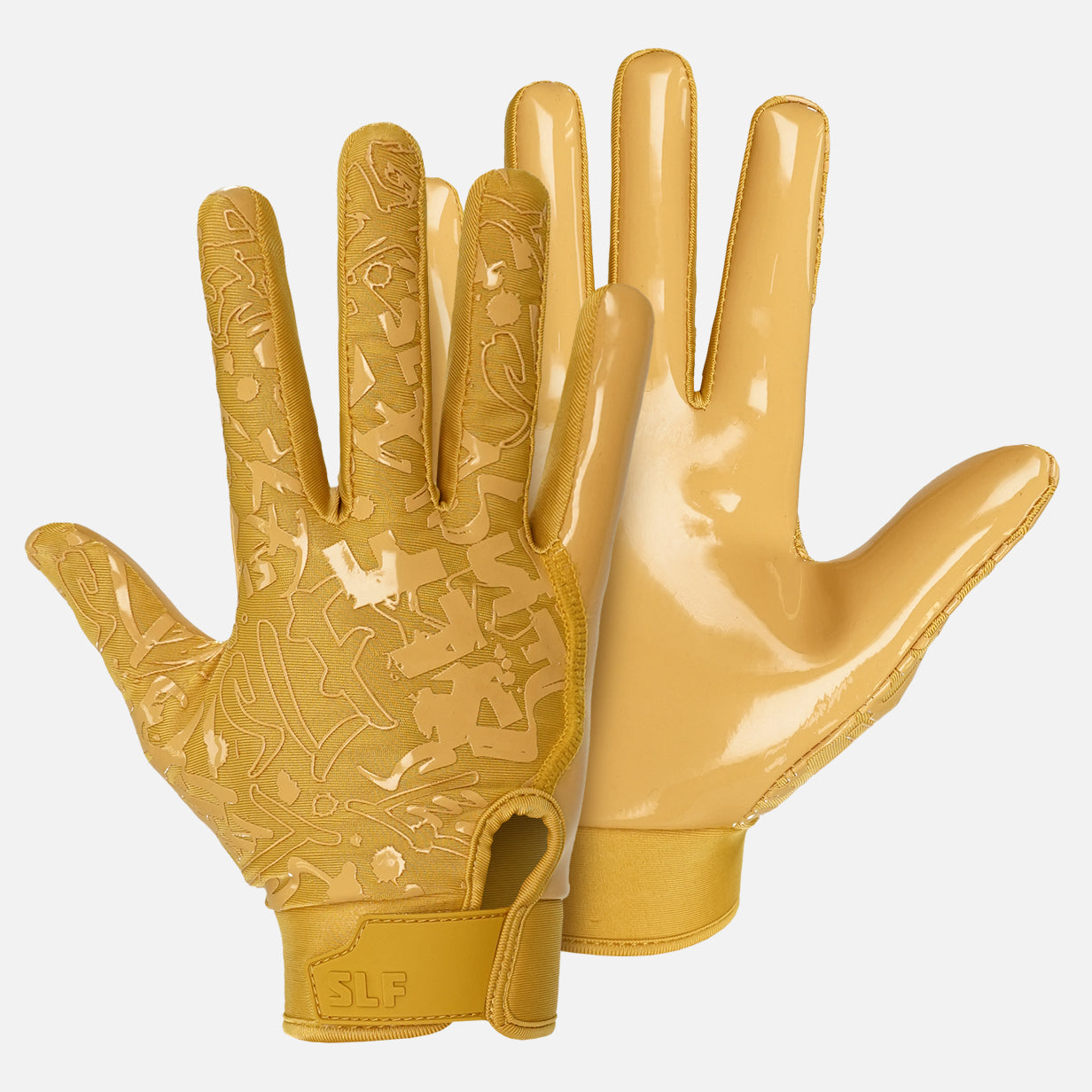 Hue Gold Sticky Football Receiver Gloves – SLEEFS