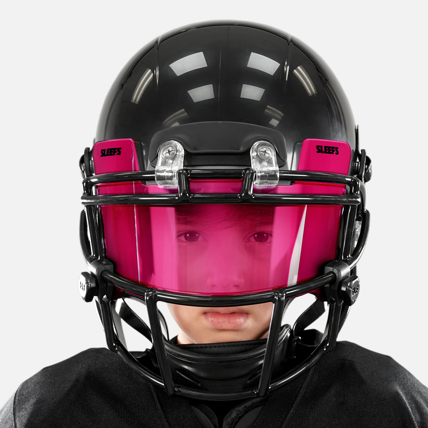 Hue Pink Clear Helmet Eye-Shield Visor for Kids – SLEEFS