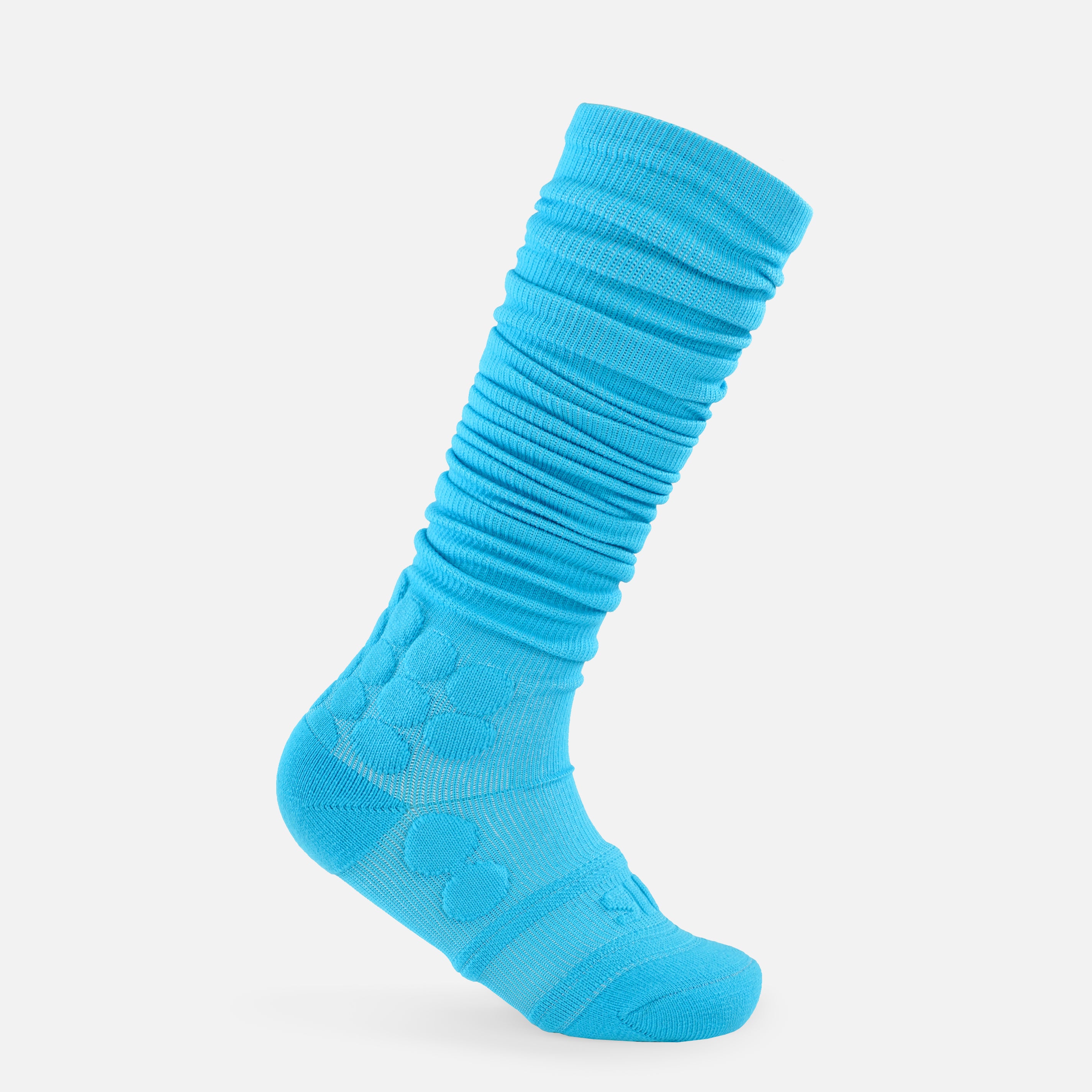 Hue Sky Blue Football Padded Long Kids Socks – SLEEFS