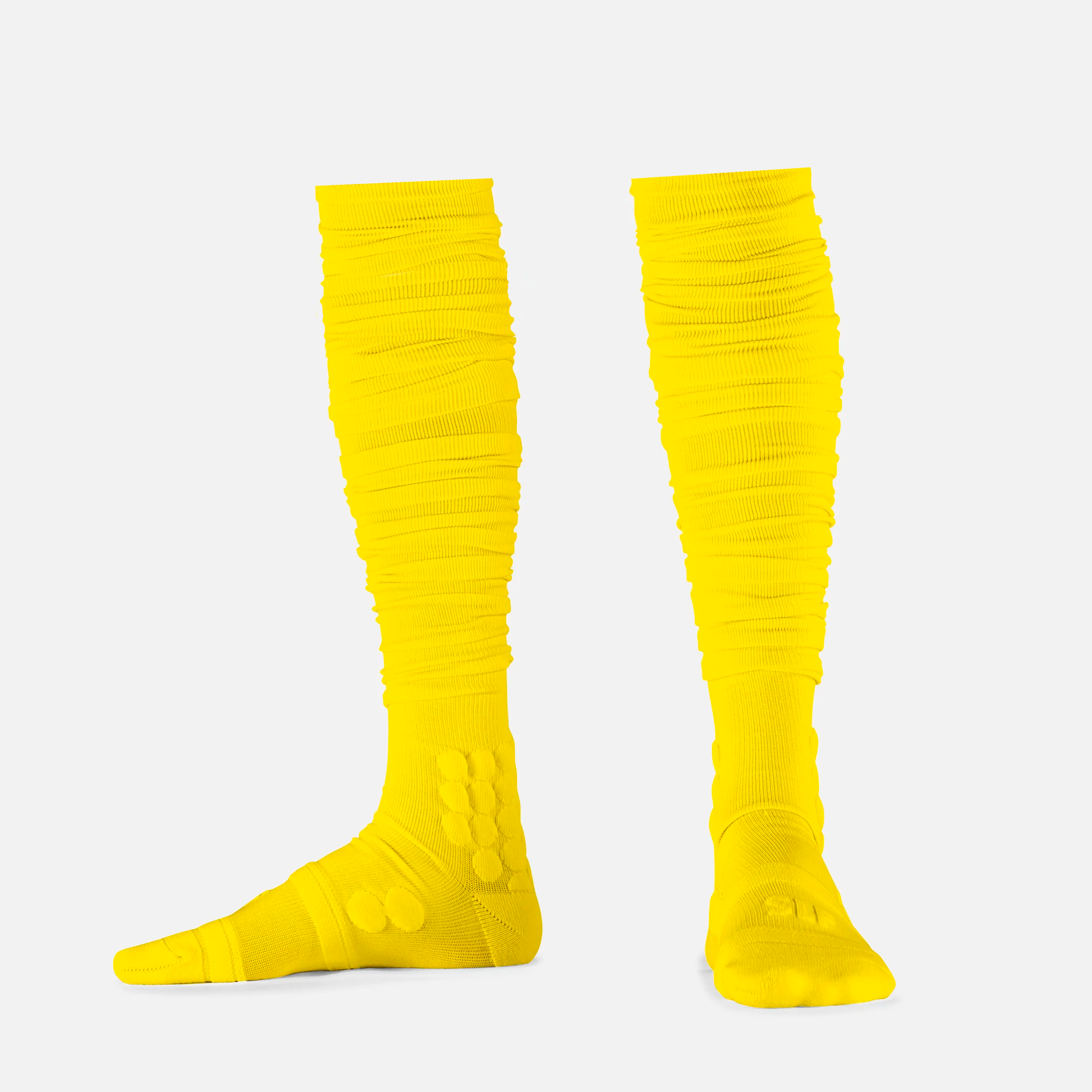 Hue Yellow Football Padded Long Socks – SLEEFS