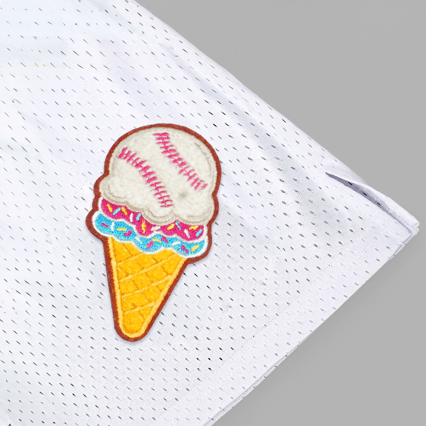 Ice Cream Baseball Patch Shorts - 7" – SLEEFS