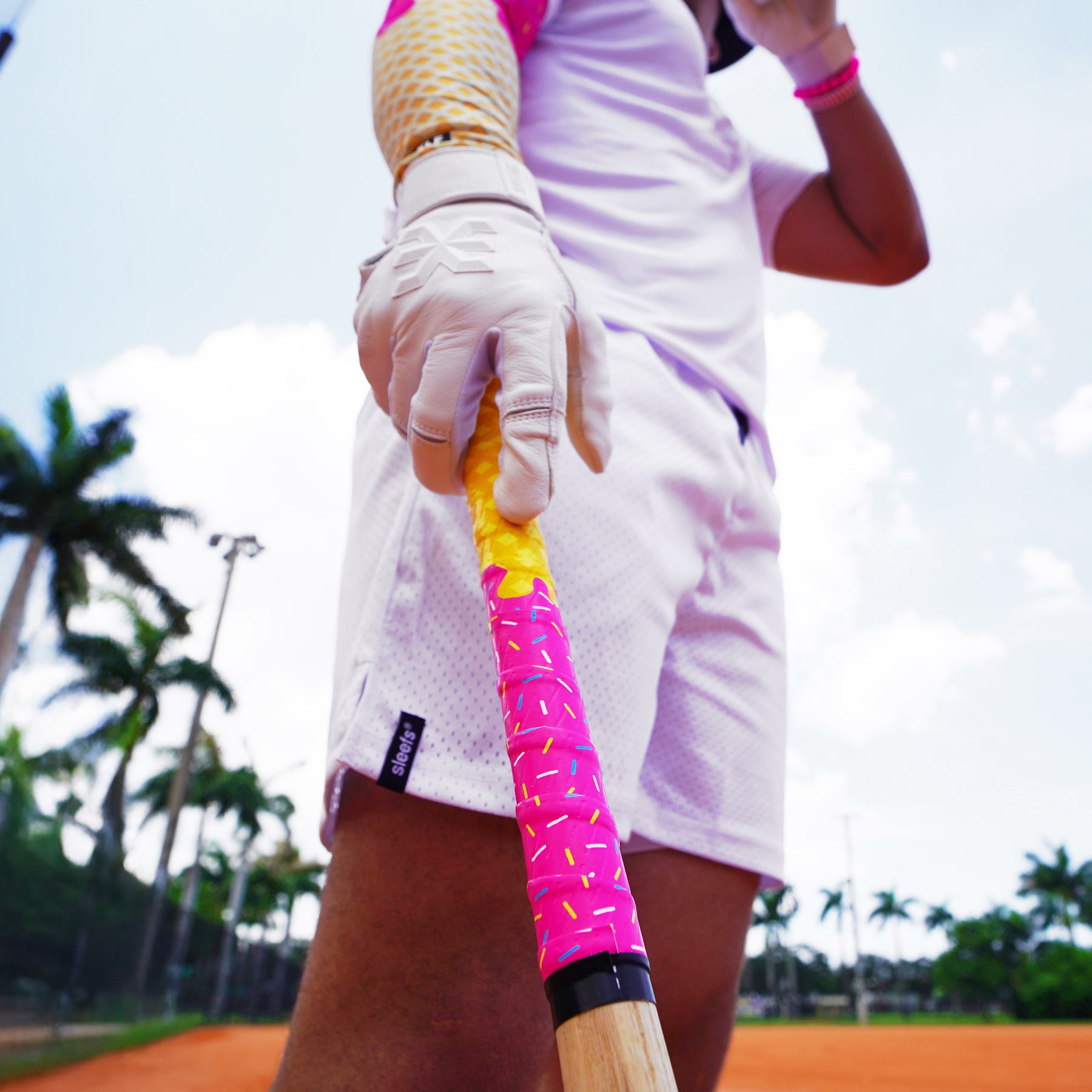 Ice Cream Cone Magenta Bat Grip – SLEEFS