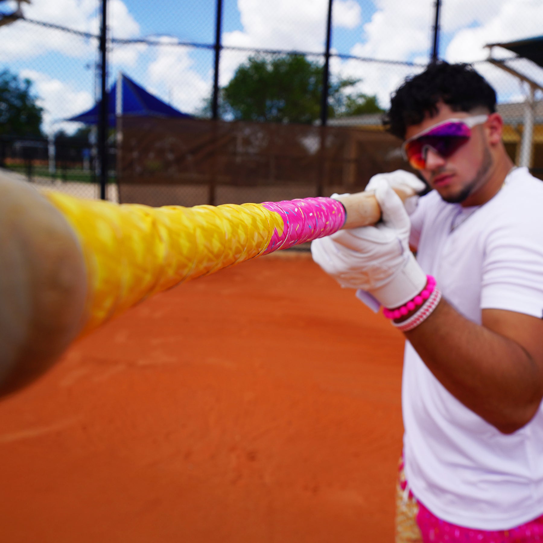 Ice Cream Cone Magenta Bat Grip – SLEEFS