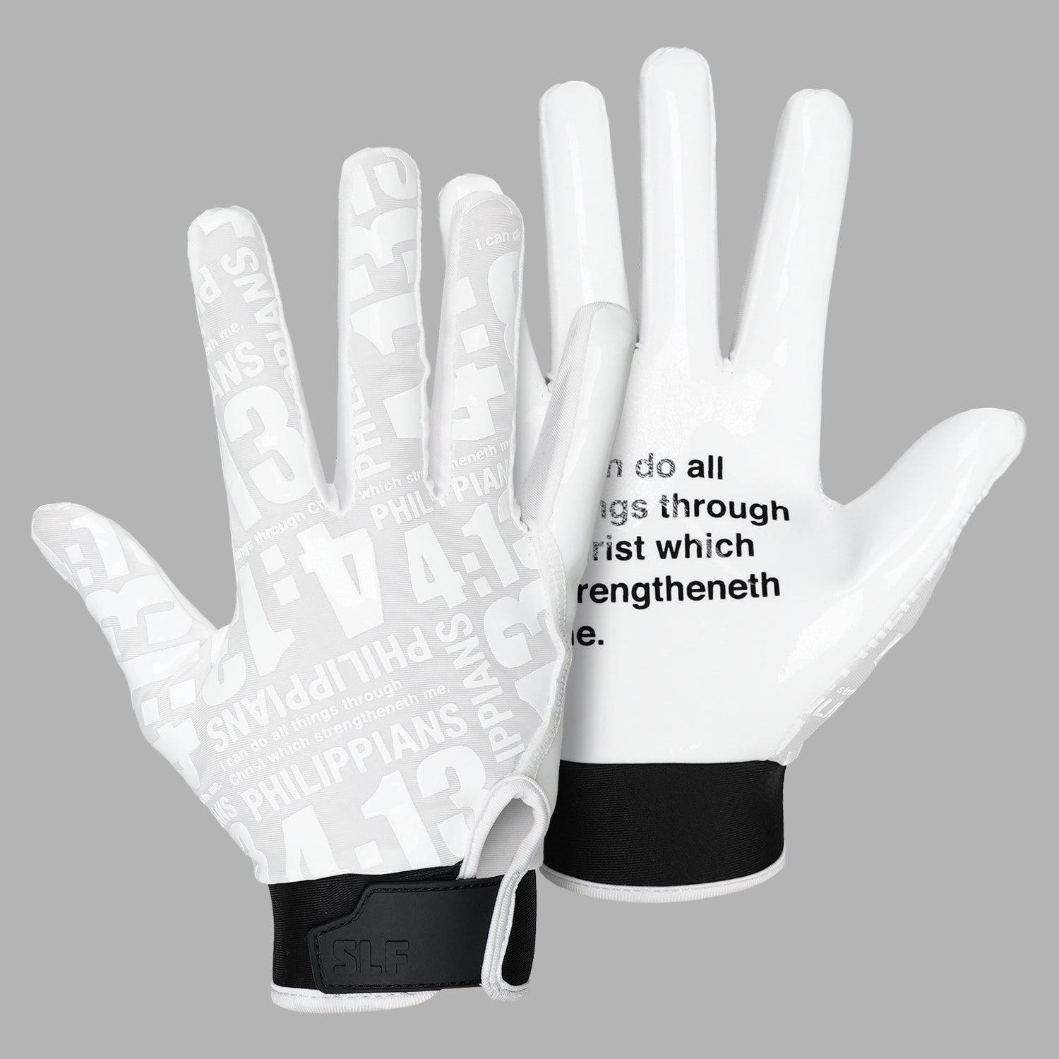 Philippians 4:13 Sticky Football Receiver Gloves – SLEEFS