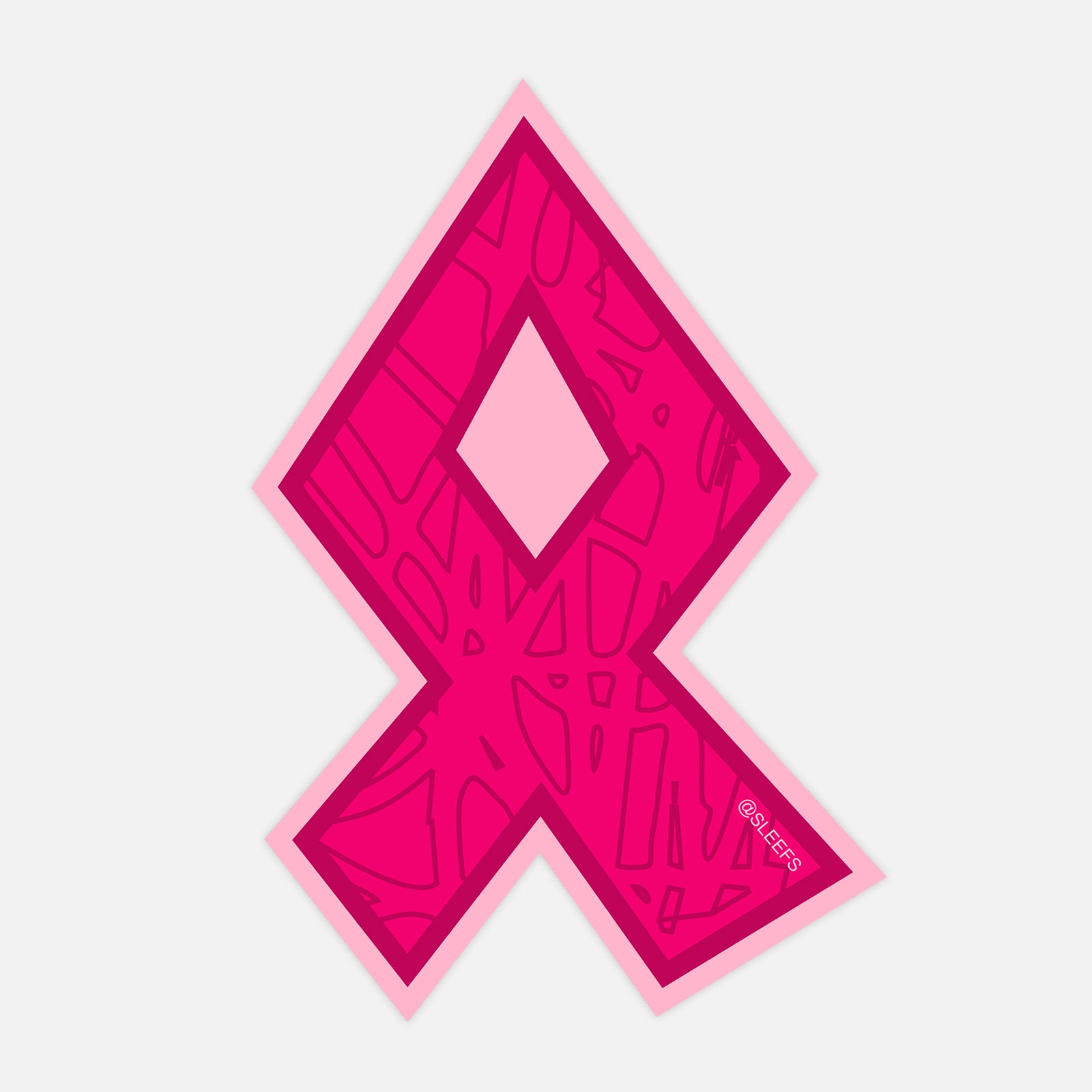 Pink Ribbon Sticker – SLEEFS