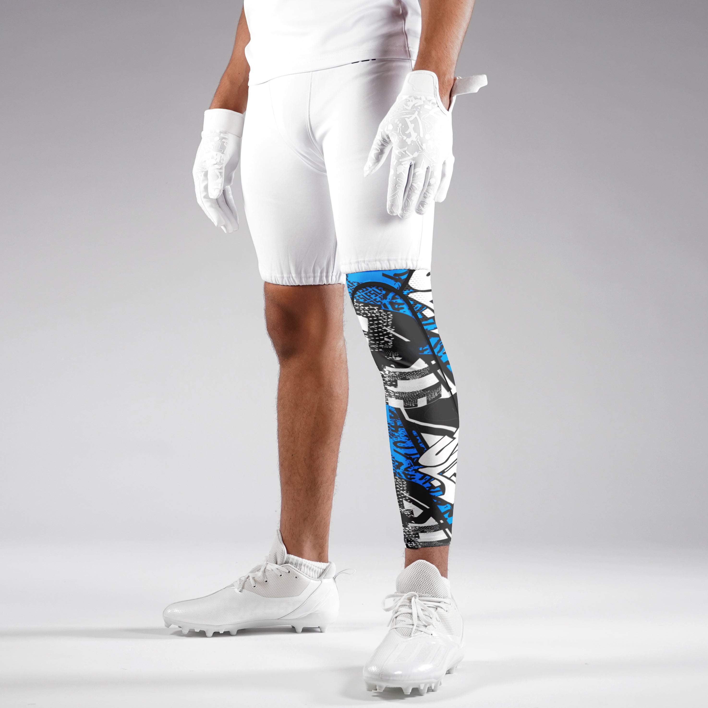SLF Wild Blue Pattern Football Pro Leg Sleeve – SLEEFS