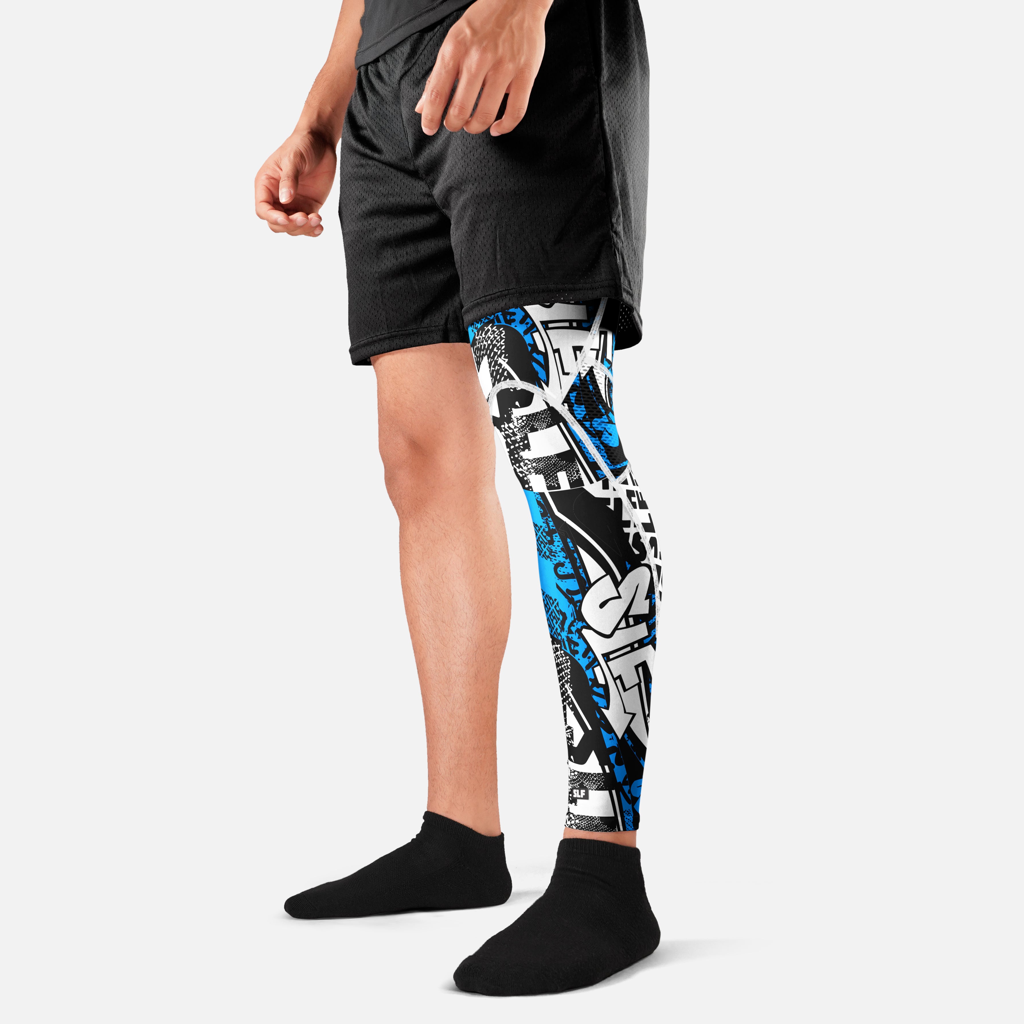 SLF Wild Blue Pattern Football Pro Leg Sleeve – SLEEFS