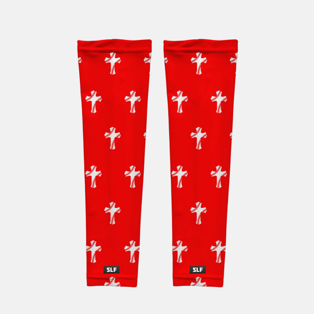 Baseball Cross Pattern Red UV Arm Sleeves (pair) – SLEEFS