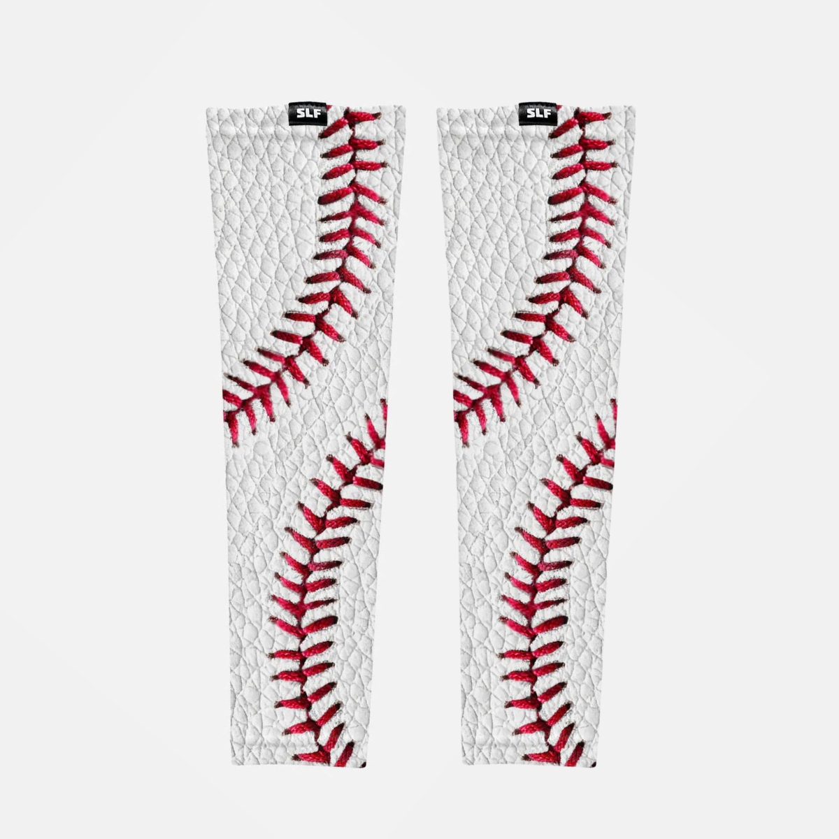 Baseball Lace White Leather UV Arm Sleeves (pair) – SLEEFS