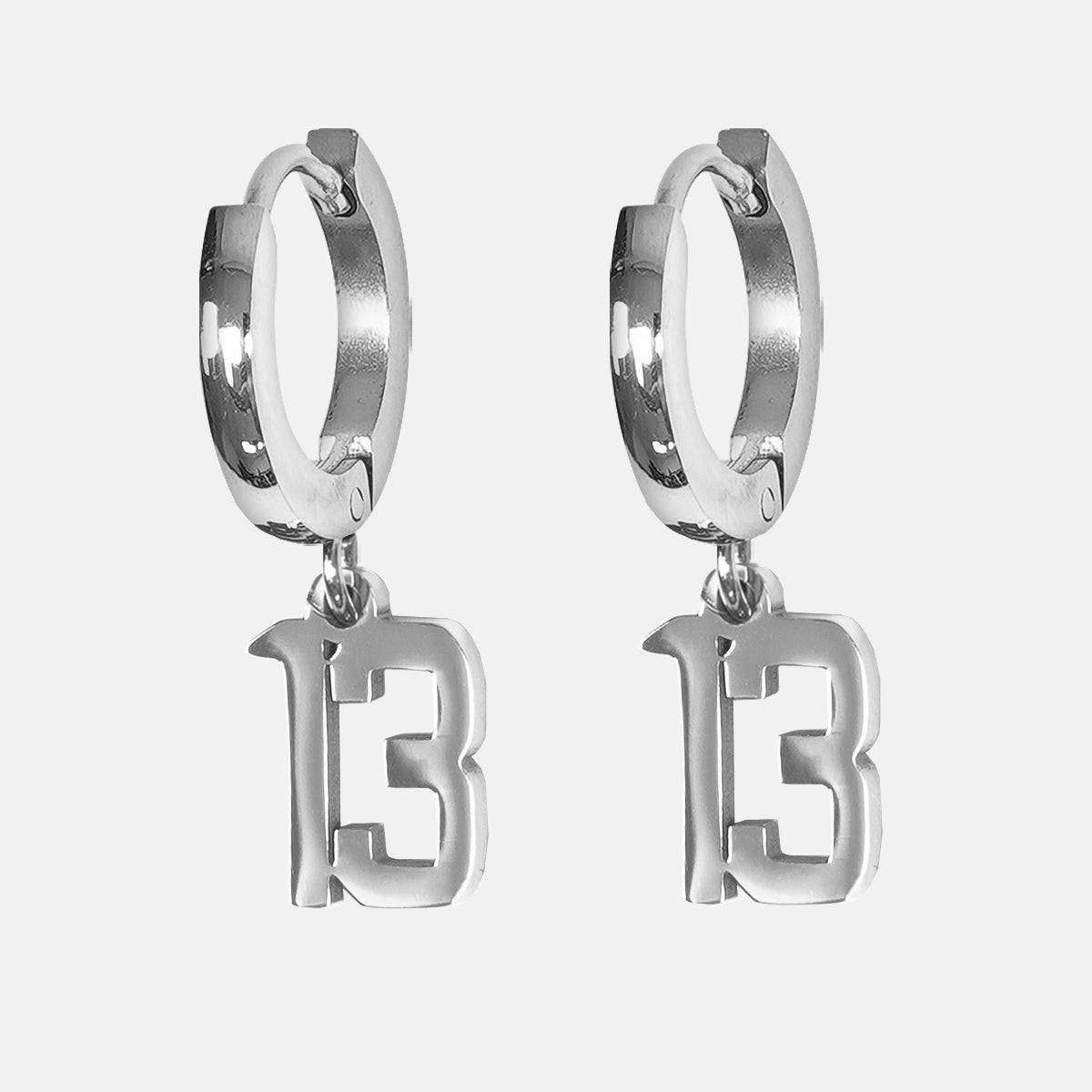 13 Number Earring - Stainless Steel – SLEEFS