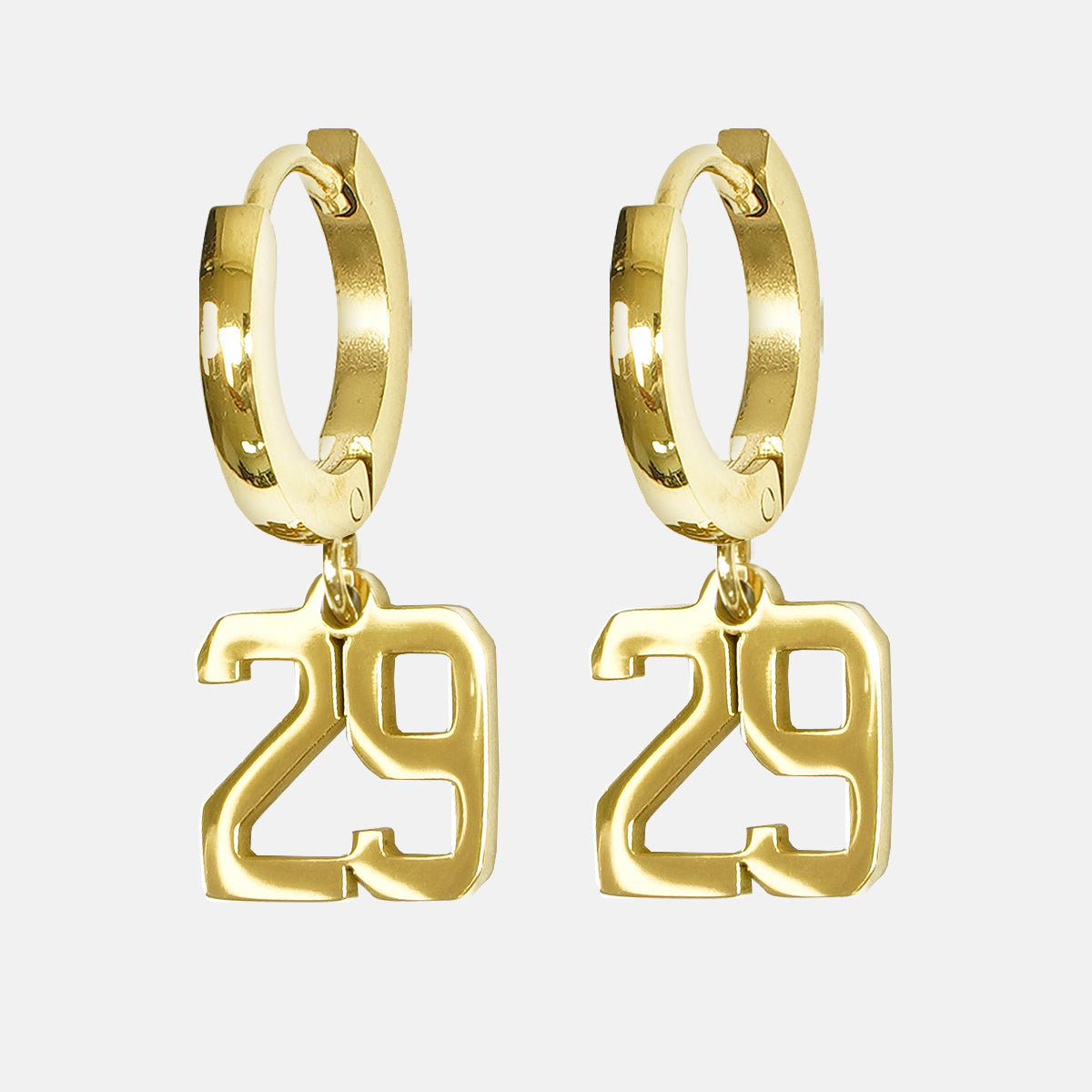 29 Number Earring - Gold Plated Stainless Steel – SLEEFS
