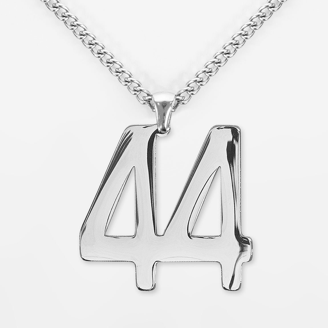 44 Number Pendant with Chain Necklace - Stainless Steel – SLEEFS