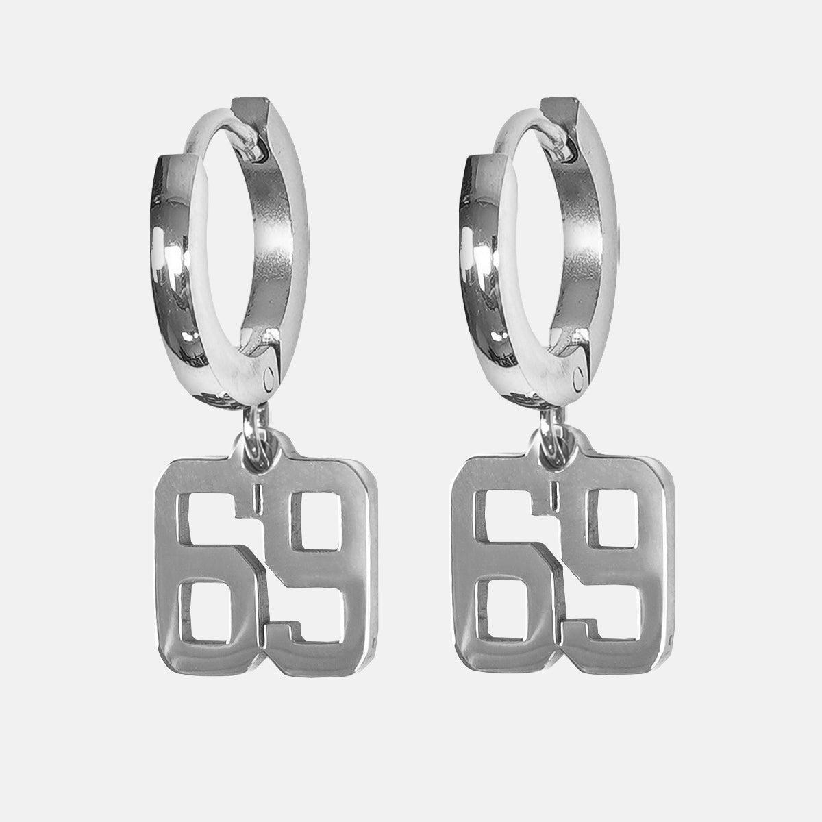 69 Number Earring - Stainless Steel – SLEEFS