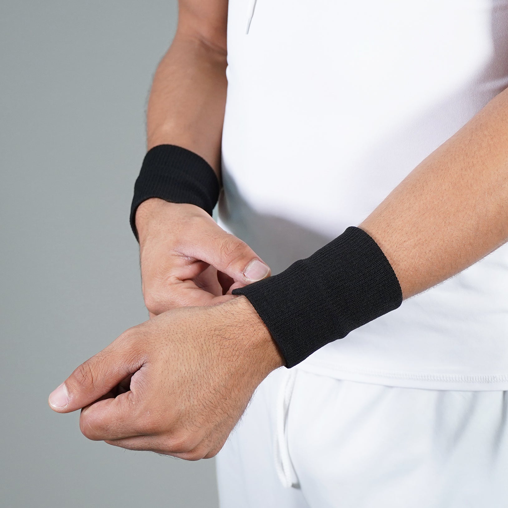Basic Black Drip Wristbands (Pair) – SLEEFS