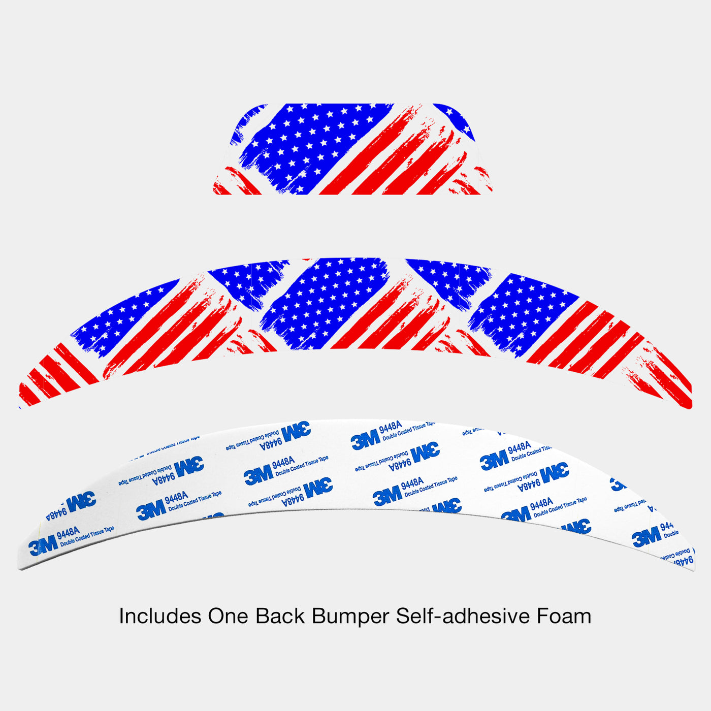 USA Brushed Flag Riddell Speedflex Front and Back Bumper Sticker Kit ...