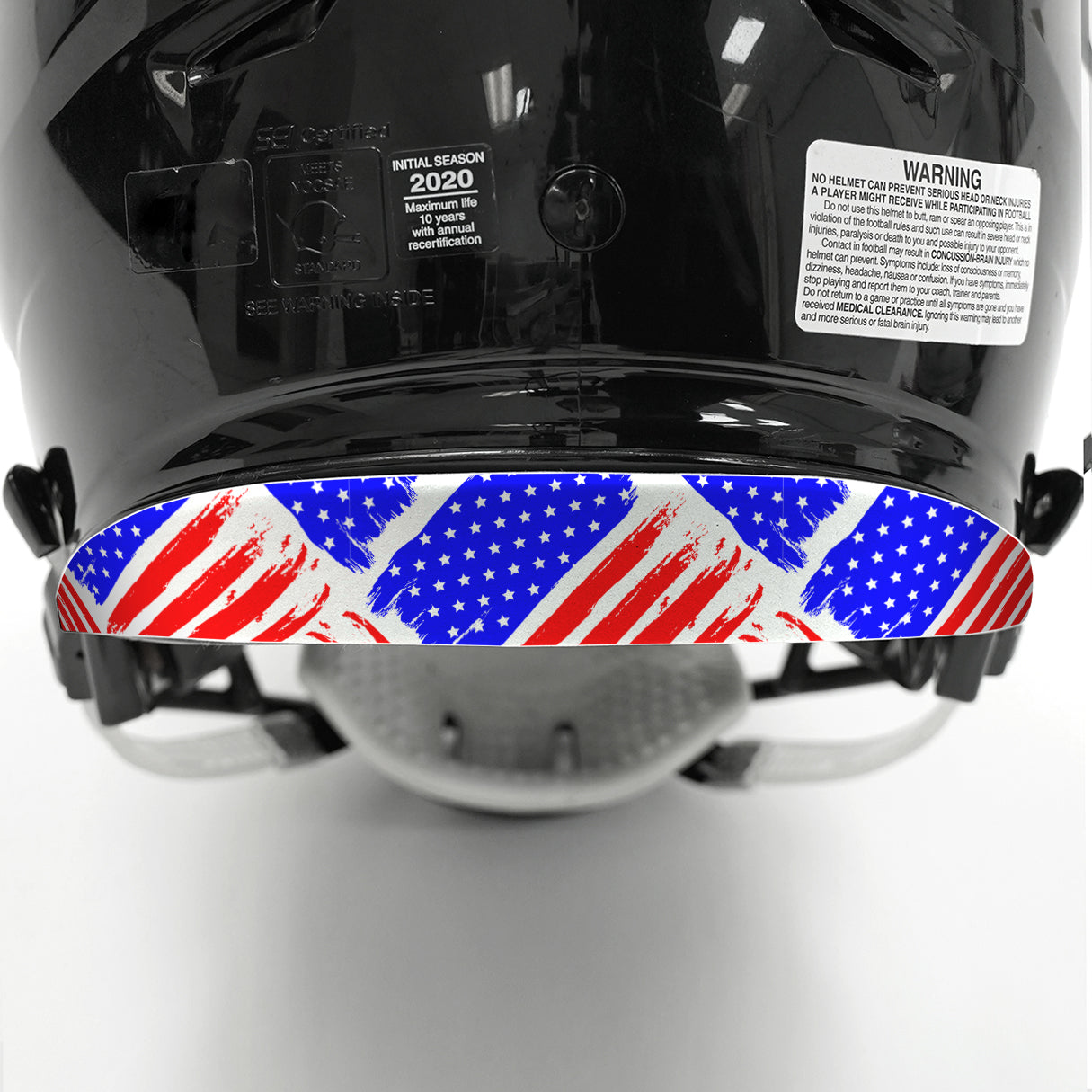 USA Brushed Flag Riddell Speedflex Front and Back Bumper Sticker Kit ...