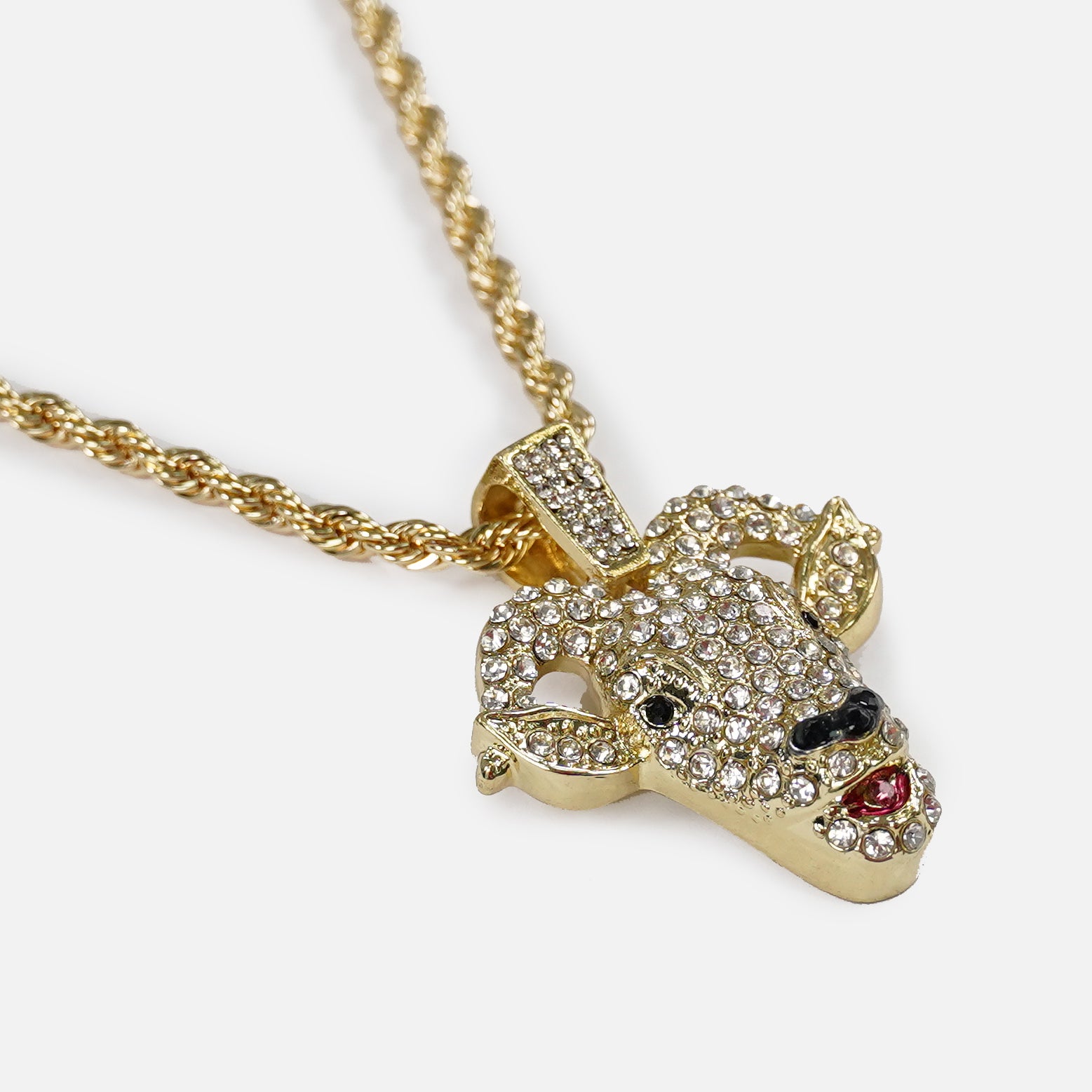 GOAT 1½" Pendant with Chain Necklace - Gold Plated Stainless Steel – SLEEFS