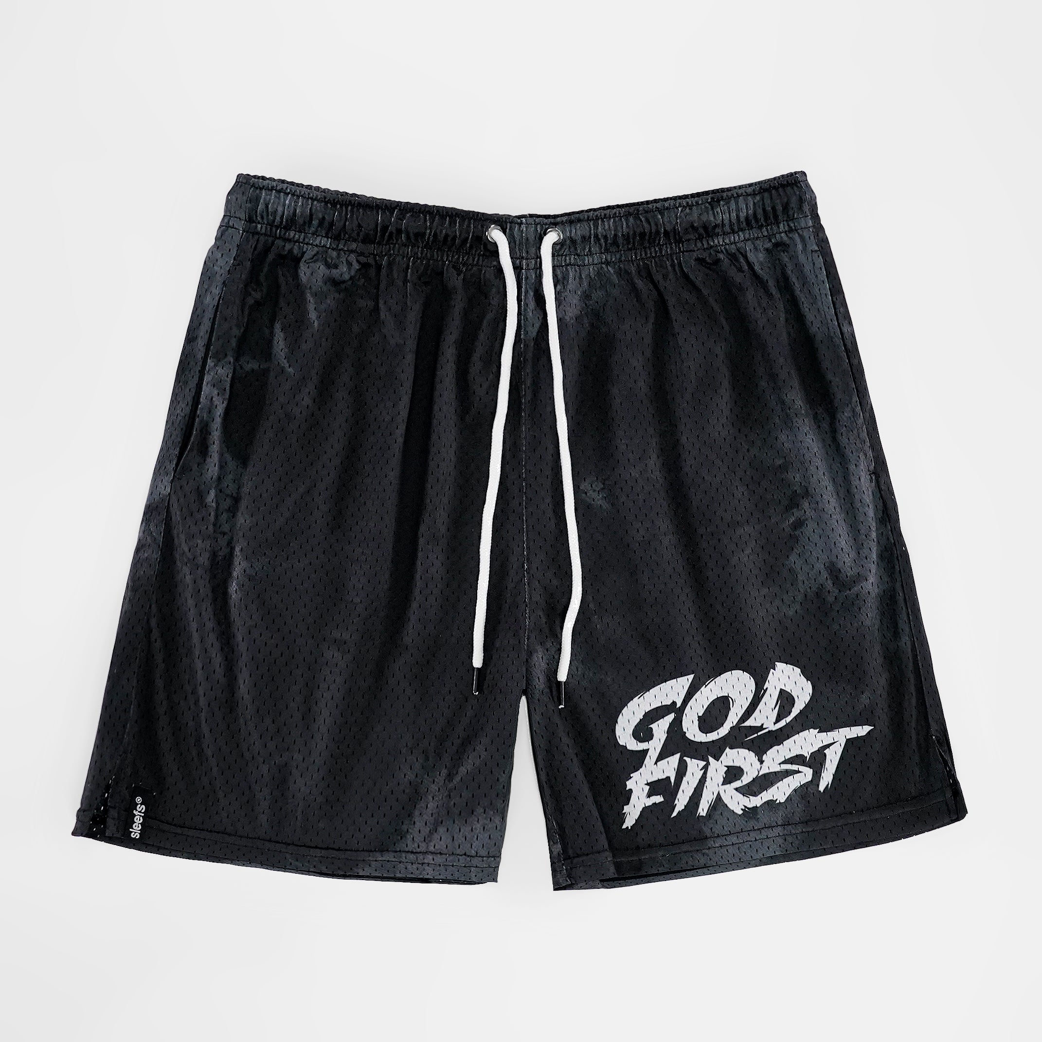 God First Black Shorts - Big - 7" – SLEEFS