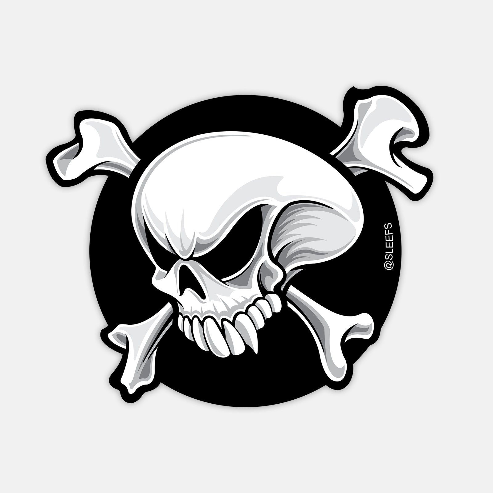 Skull and Bone Sticker – SLEEFS