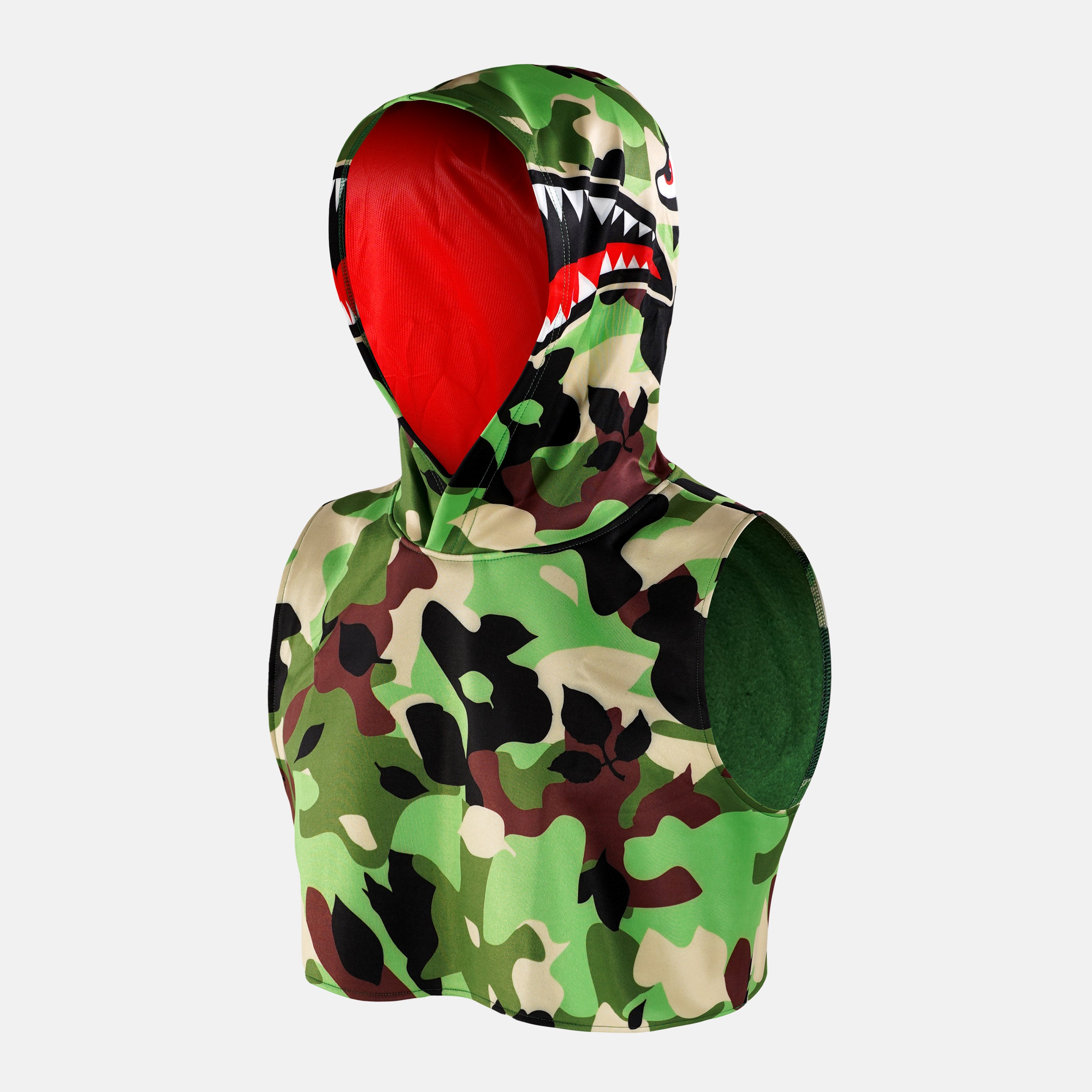 War Shark Jungle Football Crop Top Hoodie – SLEEFS