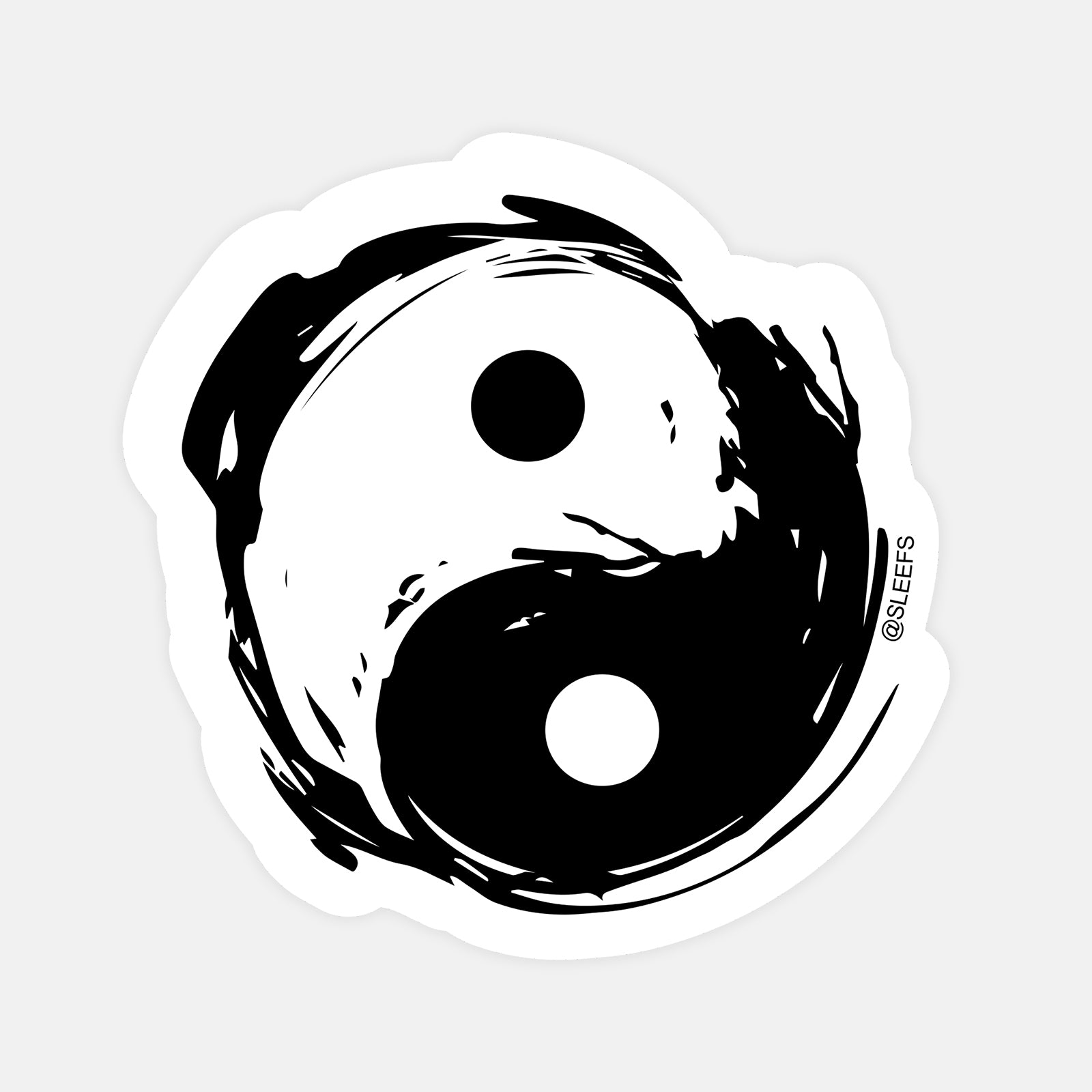 Yin and Yang Sticker – SLEEFS